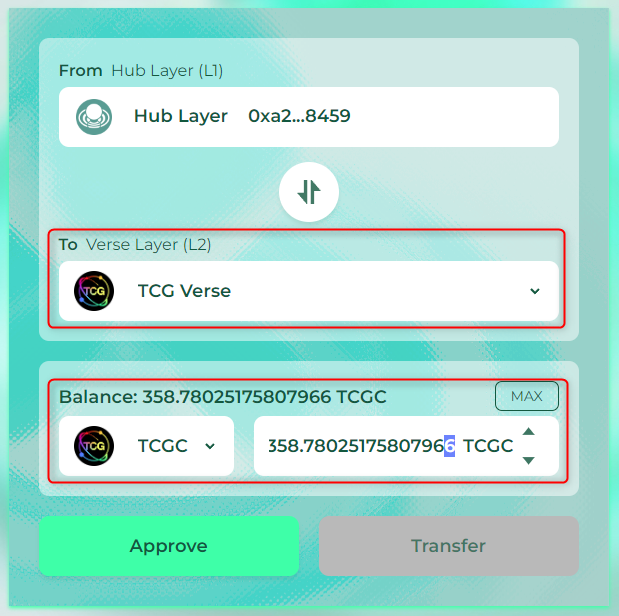 PolygonチェーンからTCG VerseへのTCGCのブリッジ手順を詳しく解説 | 9枚中8枚目の画像 | BCGI NEWS